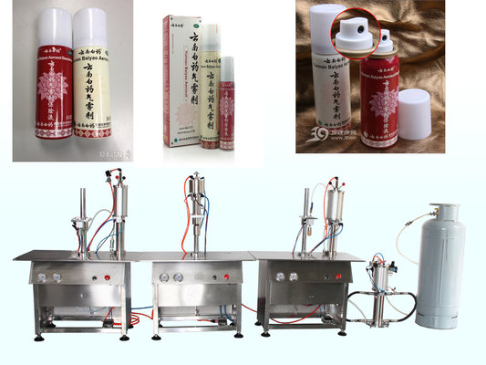 Semi Automatic MDI Aerosol Filling Machine And Capping Machine High Speed