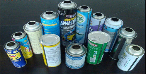 Customized Empty Tin Plate Aerosol Spray Bottle For Refrigerant Gas
