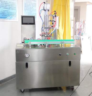 Automatic R134a Refrigerant Freon Filling Machine , Aerosol Can Filling Equipment