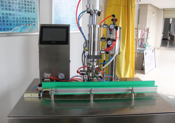 Automatic R134a Refrigerant Freon Filling Machine , Aerosol Can Filling Equipment