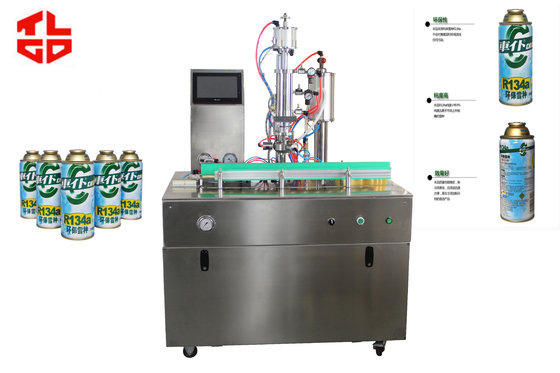 Aerosol Spray Refrigerant Filling Machine for R134a / Freon / F22 100ml-1000ml