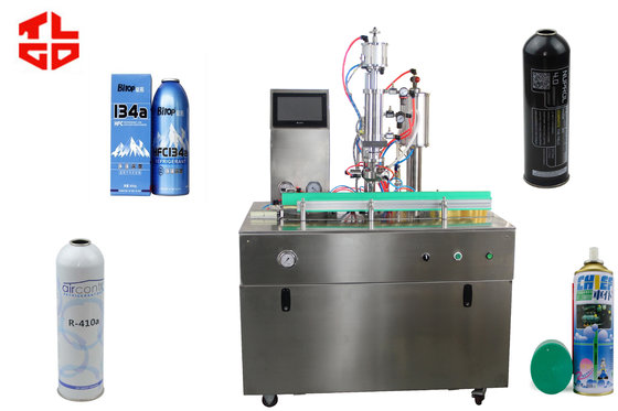 Aerosol Spray Refrigerant Filling Machine for R134a / Freon / F22 100ml-1000ml