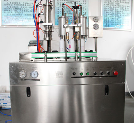 PLC Control System Vacuum Crimping And Oxygen Gas Filling Machines