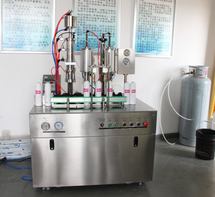 PLC Control System Vacuum Crimping And Oxygen Gas Filling Machines