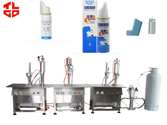 Pharmaceuticals Dose Inhaler Aerosol Spray Filling Machine High Speed