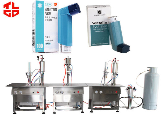 Pharmaceuticals Dose Inhaler Aerosol Spray Filling Machine High Speed