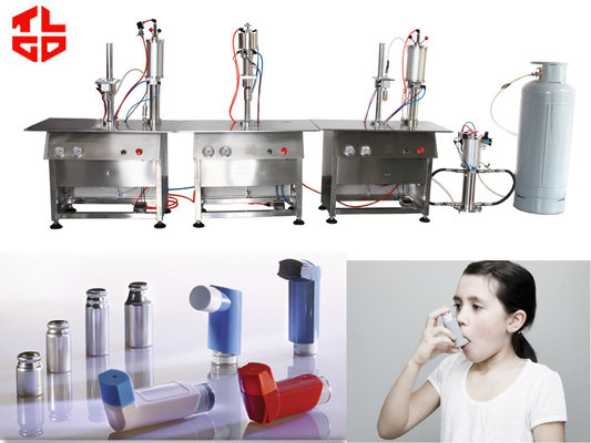 Semi Automatic Nasal Spray Filling Machine , Salbutamol Spray Filling Machine