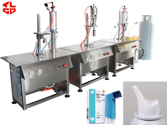 Aerosol Nasal Spray Filling Machine , Small Dose Liquid Filling Sealing Machine