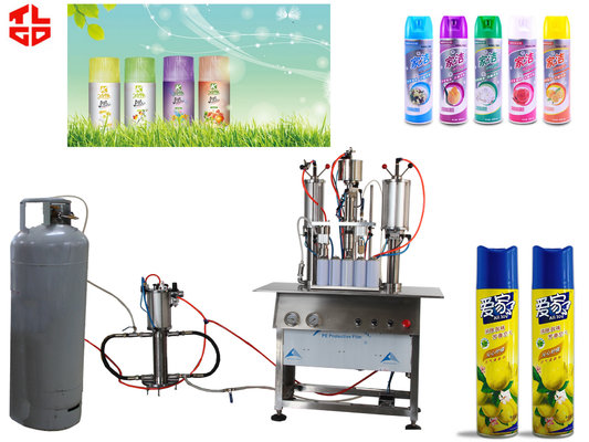 Aerosol Spray Air Freshener Filling Machine , Fill One Aerosol Filling System