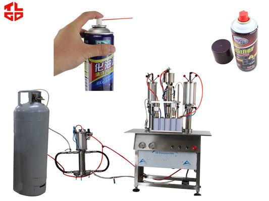 Semi Automatic Aerosol Filling Machine for Carburetor Cleaning Agent