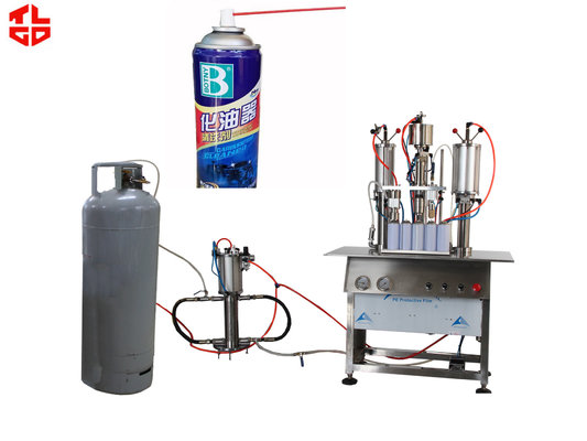 Semi Automatic Aerosol Filling Machine for Carburetor Cleaning Agent