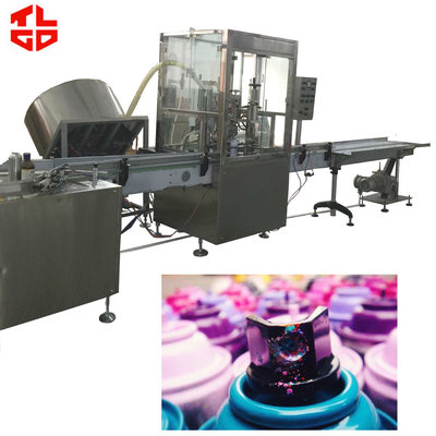 Automatic Aerosol Filling Machine / Assembly Line For Rubber Paint Spray