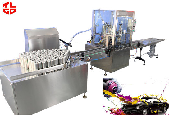 Automatic Aerosol Filling Machine / Assembly Line For Rubber Paint Spray