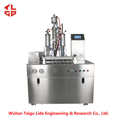 Glass Cleaning Spray Aerosol Filling Equipment , Spray Can Filling Machine