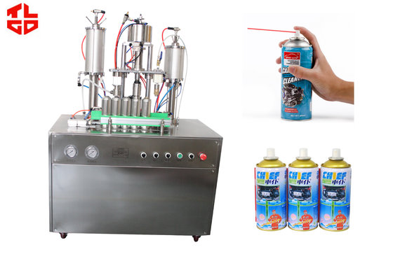 Automatic Aerosol Spray Filling Machine for Tyre Repair Sprays 800-1100cans/hour