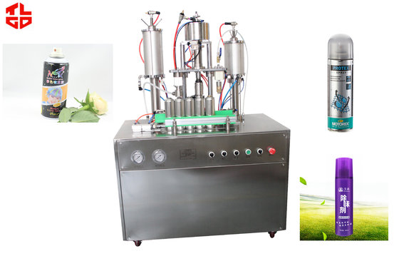 Semi Automatic Aerosol Spray Filling Machine For Refilling Upholstery Aerosols