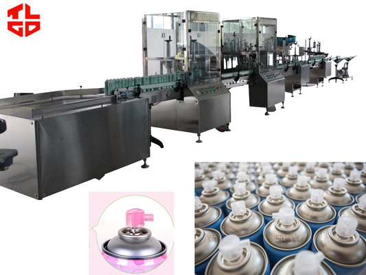 Automatic Aerosol Spray Filling Machine for Oxygen Gas / Fresh Air Bottle