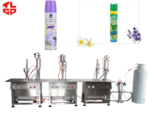 Spray Deodorant Filling Machine Compressor Air Souce
