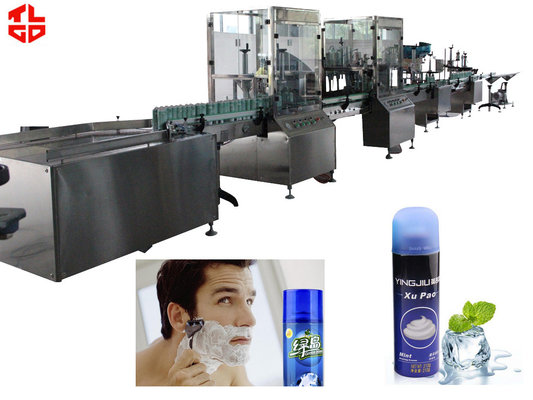 Automatic Shaving Foam Aerosol Filling Line