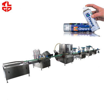 Automatic Aerosol Spray Filling Machine for Spray Paint / Air Freshener