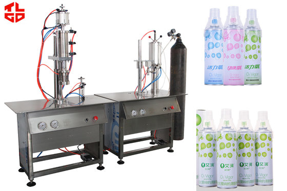 Semi Automatic Fresh Air Oxygen Gas Vacuum Crimping And Gas Filling Machines