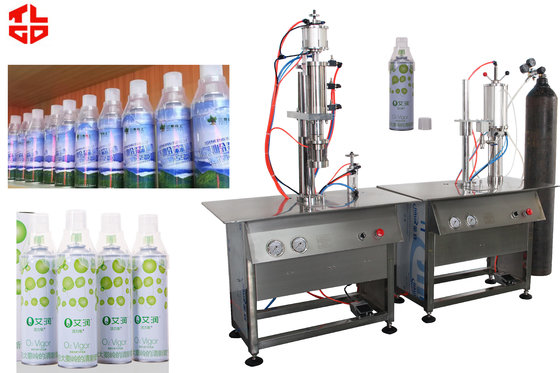 Semi Automatic Fresh Air Oxygen Gas Vacuum Crimping And Gas Filling Machines