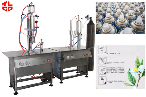 Semi Automatic Fresh Air Oxygen Gas Vacuum Crimping And Gas Filling Machines