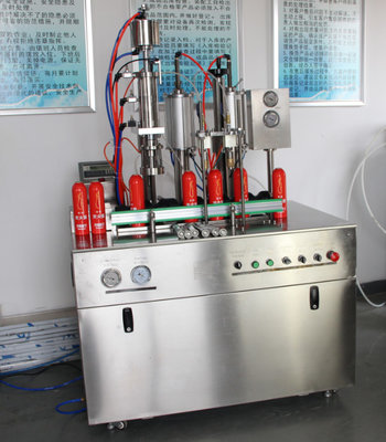 Small Automatic Bag On Valve Aerosol Filling Machine for Fire Extinguisher
