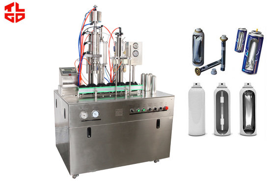 Small Automatic Bag On Valve Aerosol Filling Machine for Fire Extinguisher