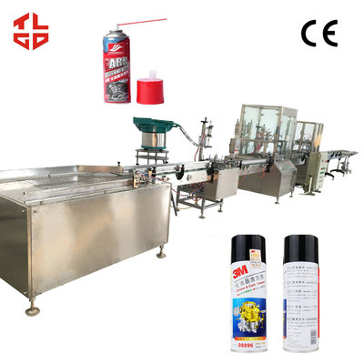 Stainless Steel Anti Rust Aerosol Filling Equipment And Crimping Machine