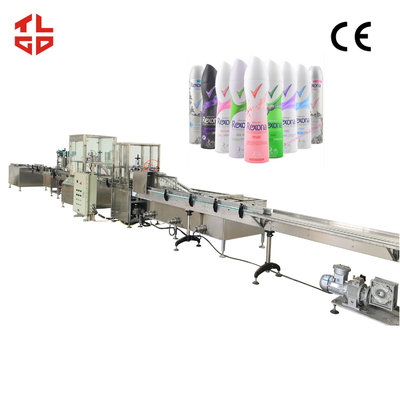 Auto Aerosol Can Filling Equipment For Body Spray , Deodorant Spray