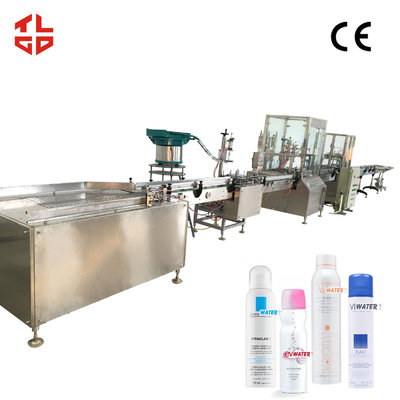 Auto Aerosol Can Filling Equipment For Body Spray , Deodorant Spray