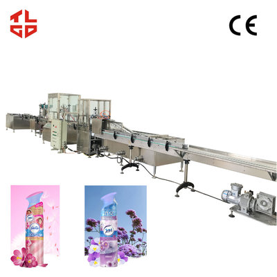 Automatic Air Freshener Aerosol Spray Filling Line, Air Freshener Aerosol Filling Equipment