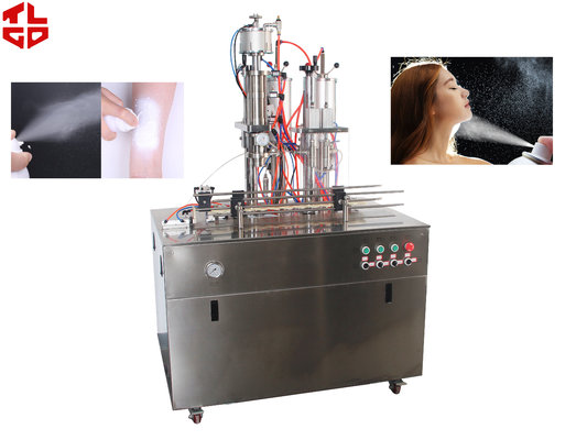 Bag On Valve Aerosol Filling Crimping Equipments For Saline /Seawater Nasal Spray