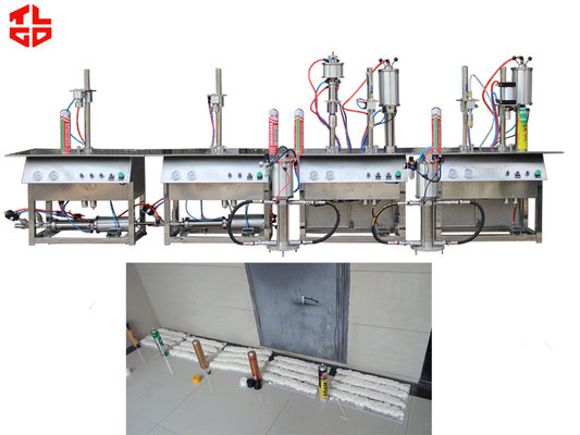 PU Foam Spray Can Filling Machine For Leaking Stoppage / Weather Proofing