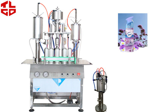 Aerosol Spray Air Freshener Filling Machine , Fill One Aerosol Filling System