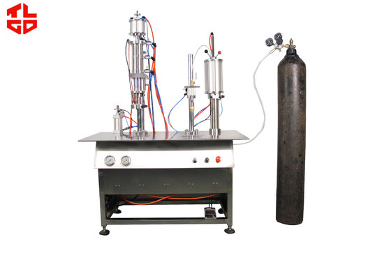 Automatic Vacuum Crimping Fresh Air Filling Machine PLC Control High Efficiency