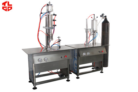 Automatic Vacuum Crimping Fresh Air Filling Machine PLC Control High Efficiency