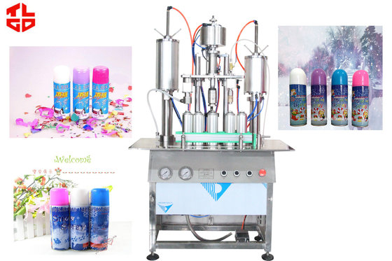 0.75-0.9Mpa Aerosol Spray Filling Machine For Flame Retardant Ribbons