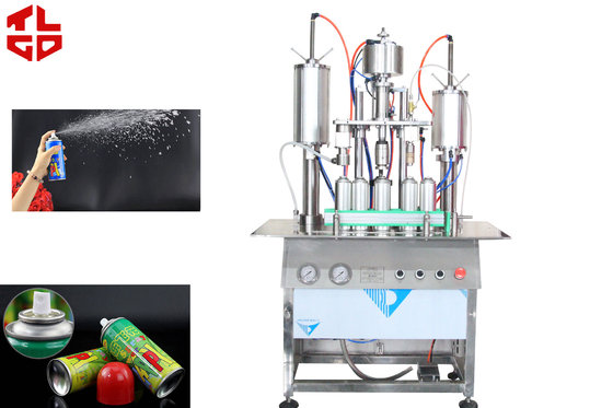 Wedding Snow Sprays / Party Strings Automatic Aerosol Filling Machine For Party Festivals Celebration