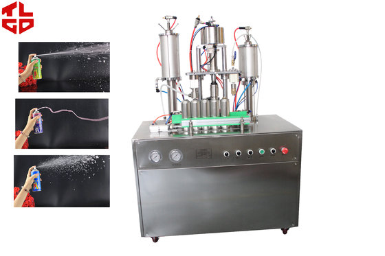 Wedding Snow Sprays / Party Strings Automatic Aerosol Filling Machine For Party Festivals Celebration