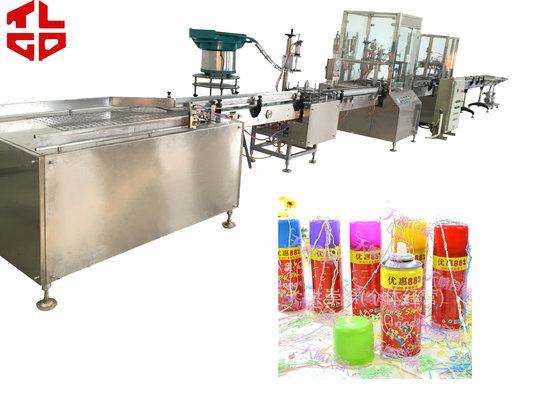 Pneumatic Stainless Steel Automatic Aerosol Filling Machine 20CBM