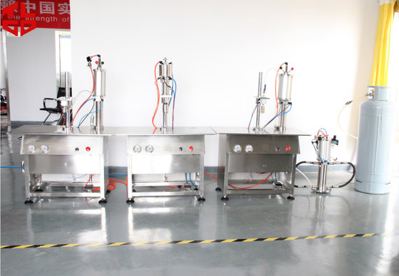 Pneumatic Semi Automatic Aerosol Filling Machine Mousse Aerosol Spray Fillers