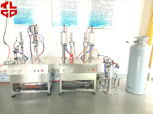 Pneumatic Semi Automatic Aerosol Filling Machine Mousse Aerosol Spray Fillers