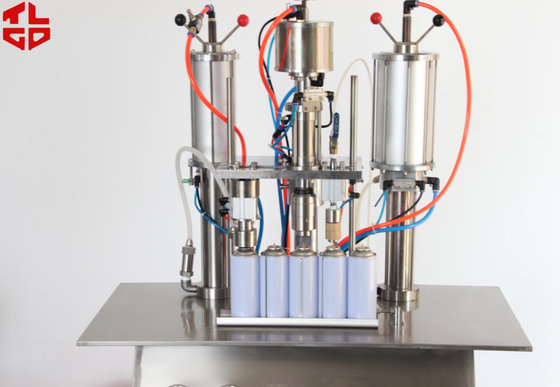 Semi Automatic Aerosol Filling Machine For Perfume / Body Spray / Deodorant Sprays