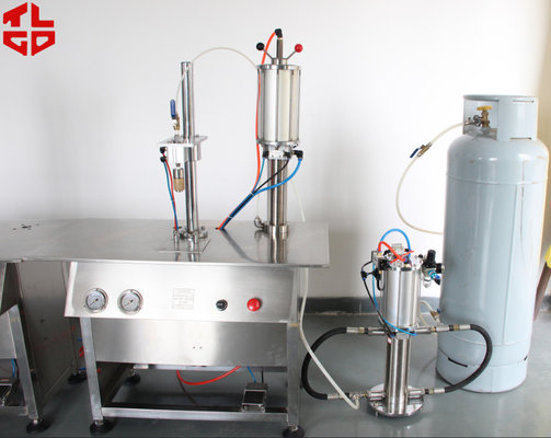 Semi Automatic Aerosol Filling Machine For Perfume / Body Spray / Deodorant Sprays