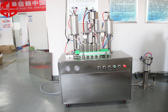 Semi Automatic Aerosol Filling Machine For Perfume / Body Spray / Deodorant Sprays