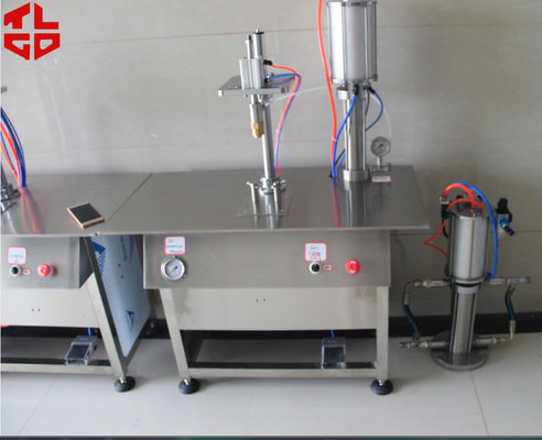 Shaving Foam Aerosol Can Filling Machine, Deodorant Aerosol Filling Machine Pneumatic Drive