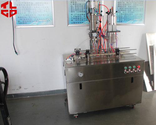 Semi Automatic Aerosol Spray Paint Filling Machine Pneumatic Power