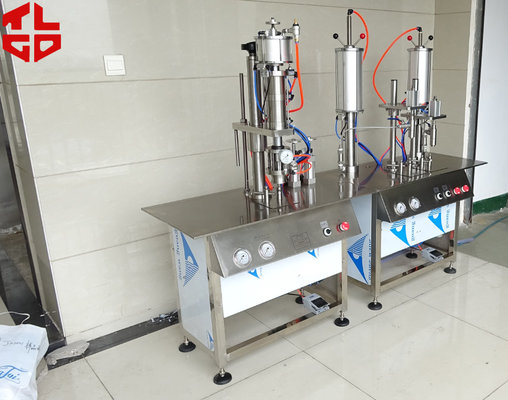 Semi Automatic Aerosol Spray Paint Filling Machine Pneumatic Power
